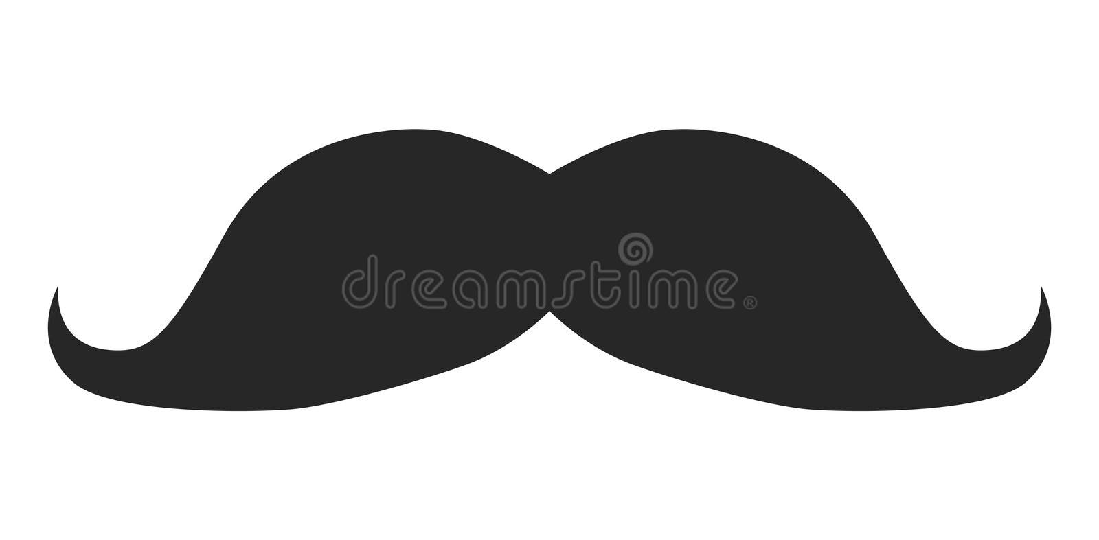 Set Of Beard Style For Square Face Shape And Mustache Men Illustration