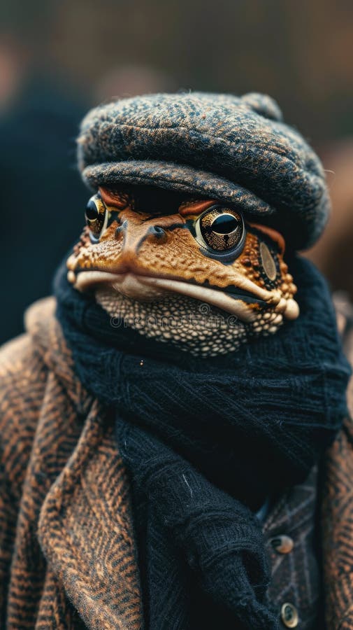 Dapper toad hops through stock photo. Image of human - 314476362