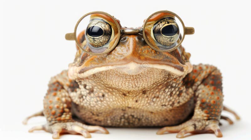 Dapper Toad with Monocle - a Whimsical Anthropomorphic Portrait Stock ...