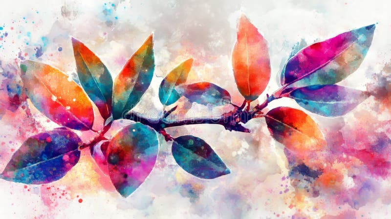 Dappled Leaves Illuminated by the Sun Create a Beautiful, Abstractly ...