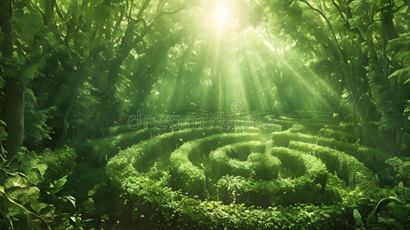 Dappled Sunlight Filters through the Thick Canopy Creating a Magical ...