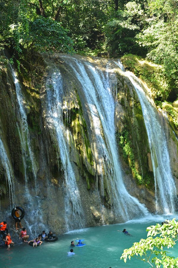 Daranak Falls with Crowd in Tanay, Rizal, Philippines Editorial Stock ...