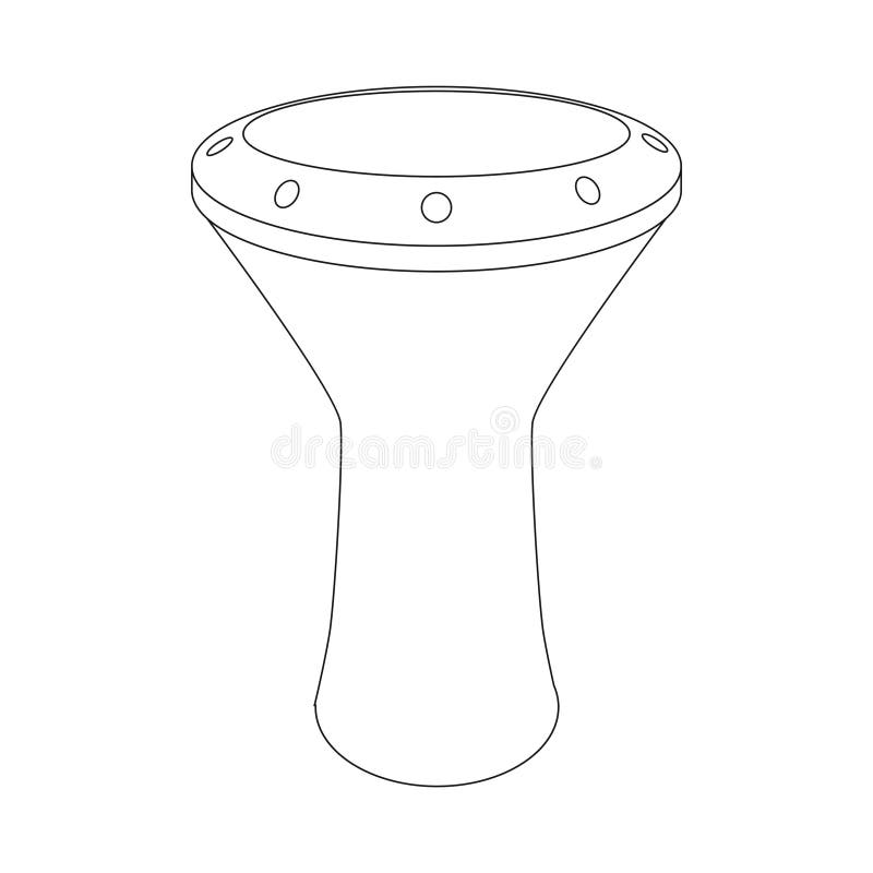 Darbuka icon vector stock illustration. Illustration of wood - 294698271