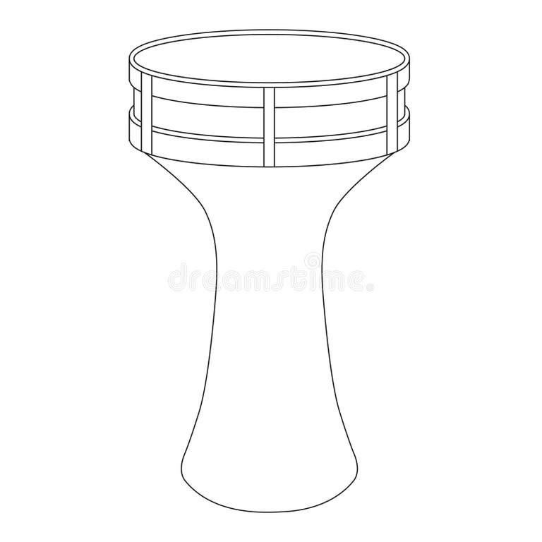 Darbuka icon vector stock illustration. Illustration of ethnic - 294698276