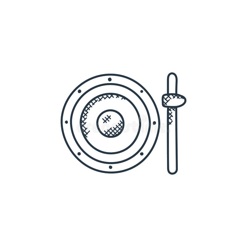 Darbuka Icon Vector from Music Concept. Thin Line Illustration of ...