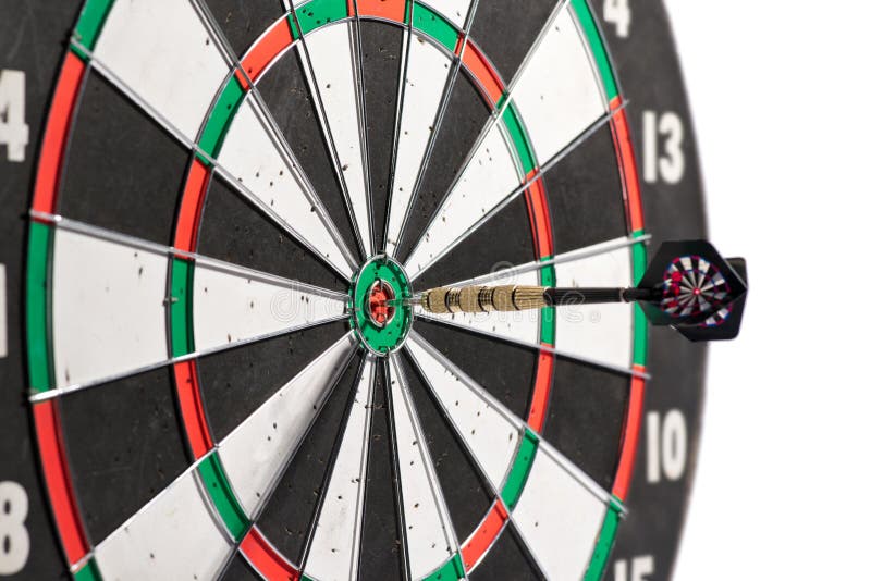 Dard Au Centre Du Dartboard Photo stock - Image du gibiers, boudine ...