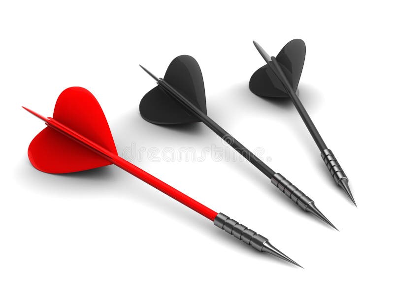 Dards illustration stock. Illustration du trois, contexte - 17646373
