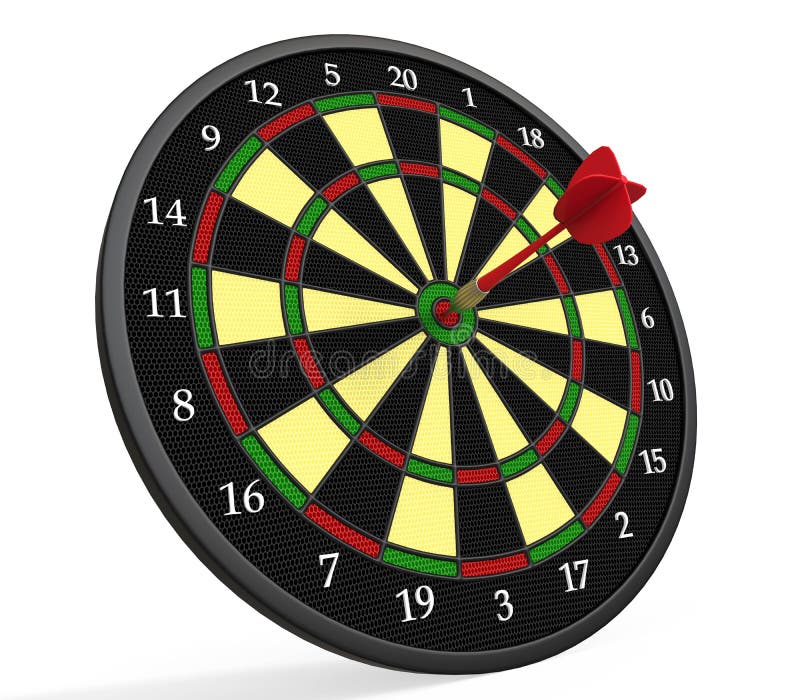 Caractère De Cible De Cible De Bande Dessinée Avec Coloré Illustration ...