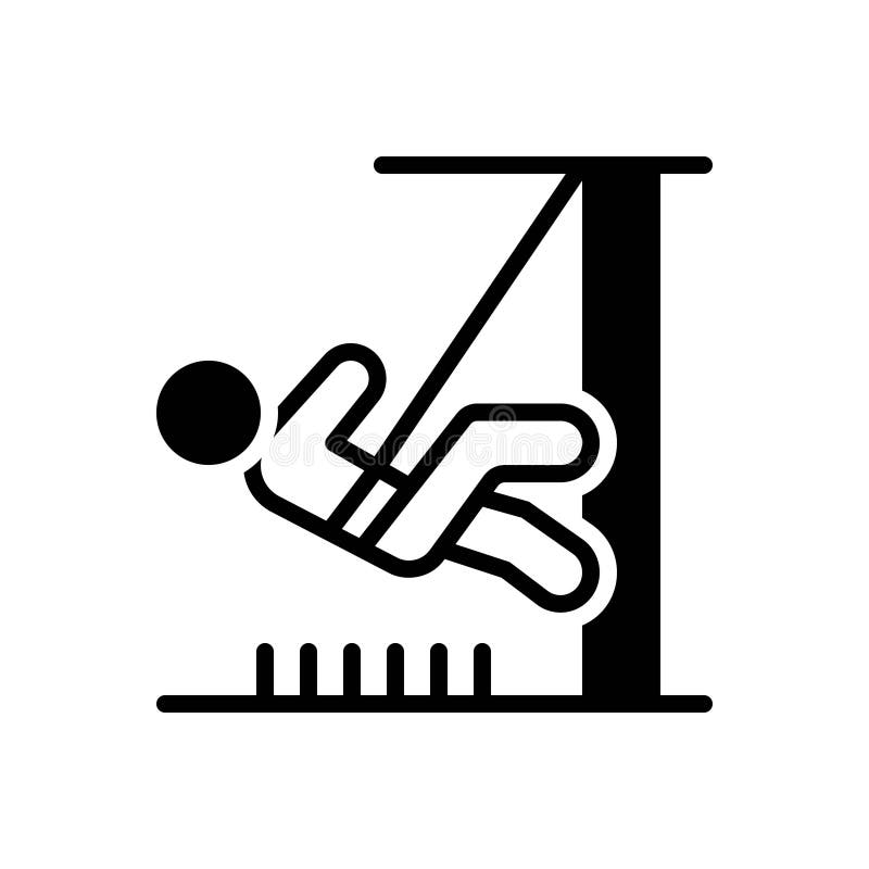 Black Solid Icon for Dare, Daresay and Bold Stock Vector - Illustration ...