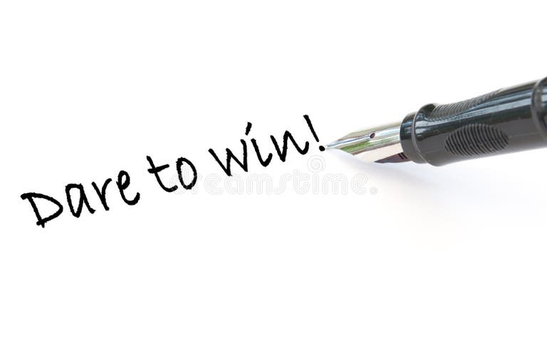 Dare to win stock image. Image of motivation, positive - 26631871
