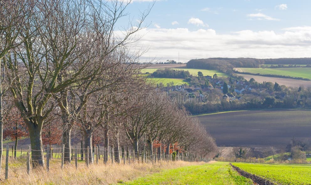 Kent Countryside UK Darent Walley Stock Image - Image of bright ...