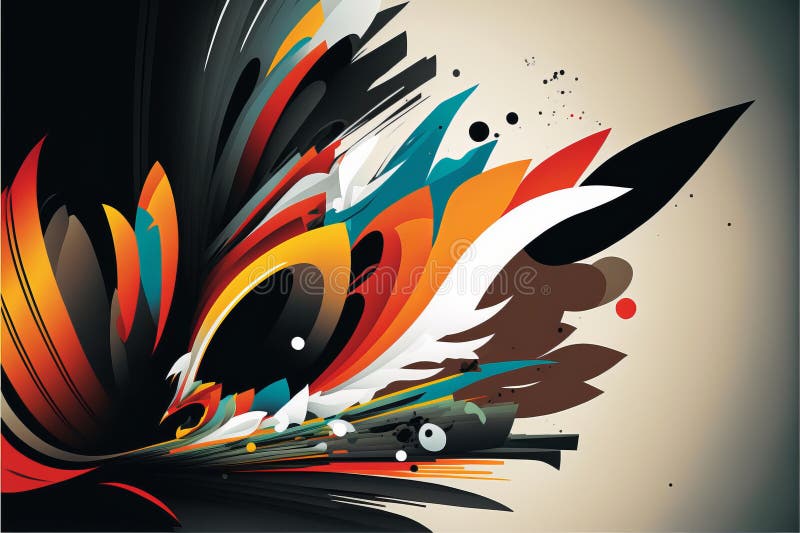 Daring Abstract Art (generative AI) Stock Illustration - Illustration ...