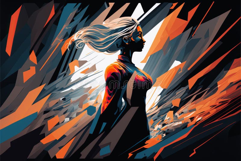 Daring Abstract Art (generative AI) Stock Illustration - Illustration ...
