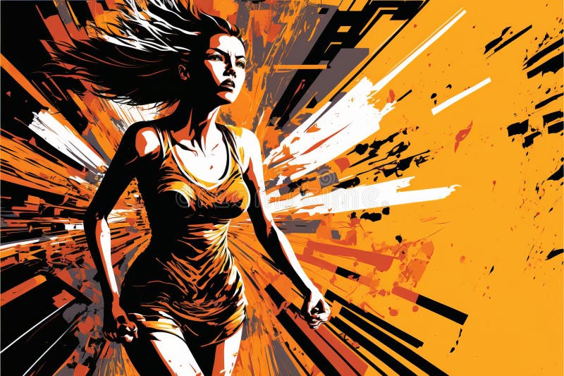 Daring Abstract Art (generative AI) Stock Illustration - Illustration ...