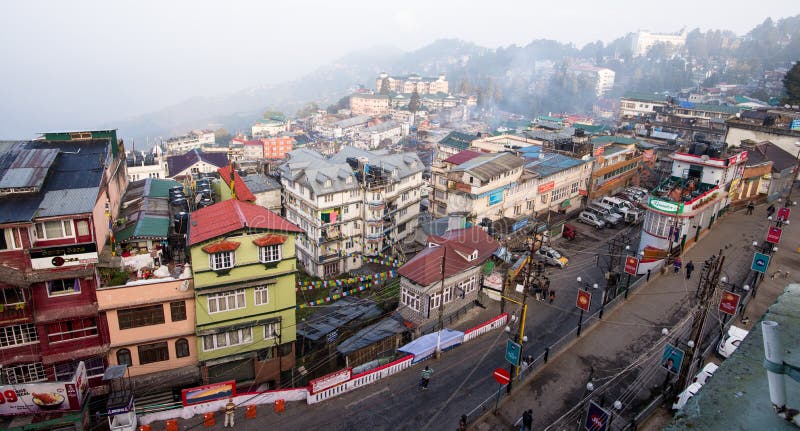 Darjeeling town editorial stock image. Image of downtown - 91059579