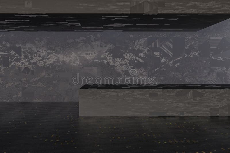 The Dark Abandoned Room, Creative Architectural Construction, 3d ...