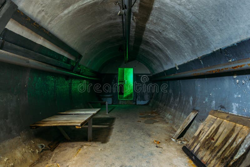 Dark Abandoned Soviet Bunker, Echo of Cold War Stock Image - Image of ...