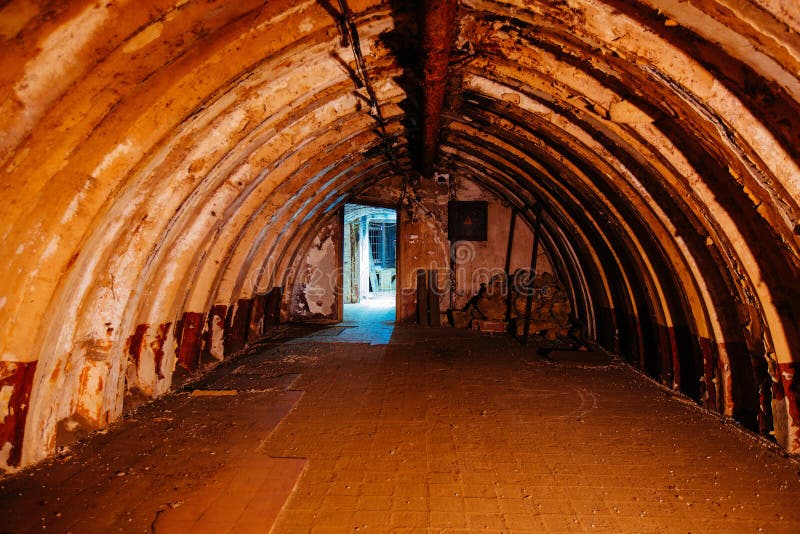 Dark Abandoned Soviet Bunker, Echo of Cold War Stock Photo - Image of ...