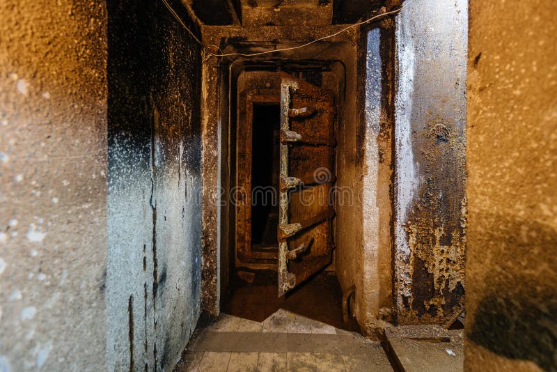 Dark Abandoned Soviet Bunker, Echo of Cold War Stock Photo - Image of ...
