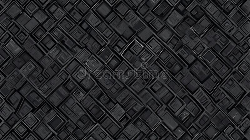 Dark Abstract Background Featuring a Geometric Pattern of Nested Squares and Rectangles in ...