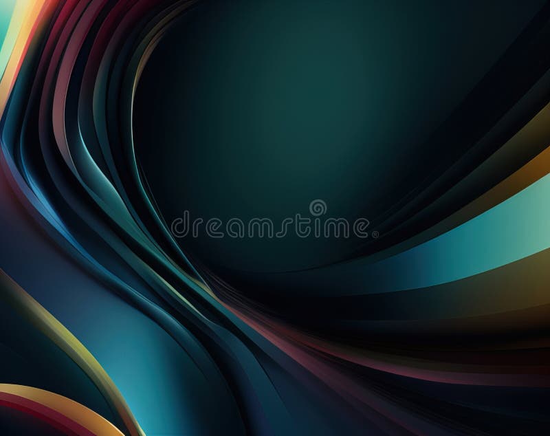 Dark Abstract Background with Gloss Effect Color Waves,, Motion ...