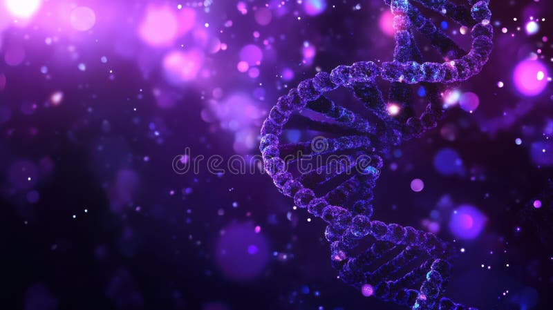 Abstract Dna Structure Illustration Generated Using Ai Stock Photos ...