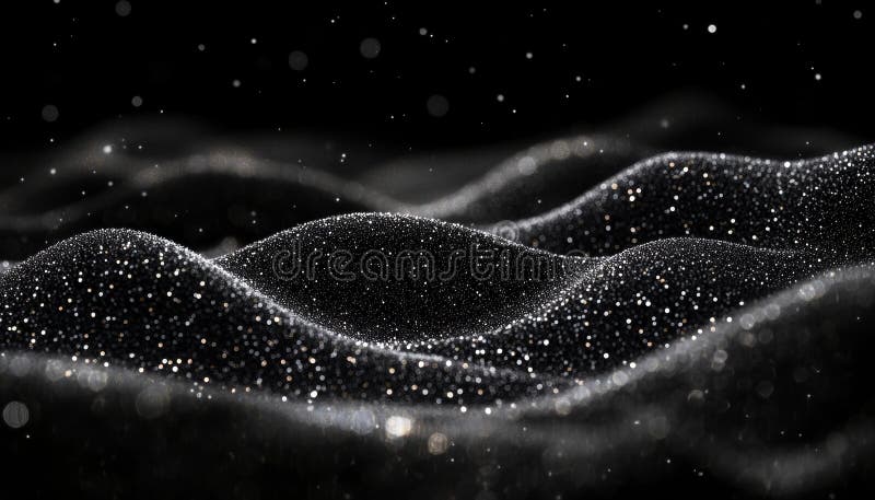 Dark Abstract Background, Luxe Black Particles Shimmer Texture Design ...