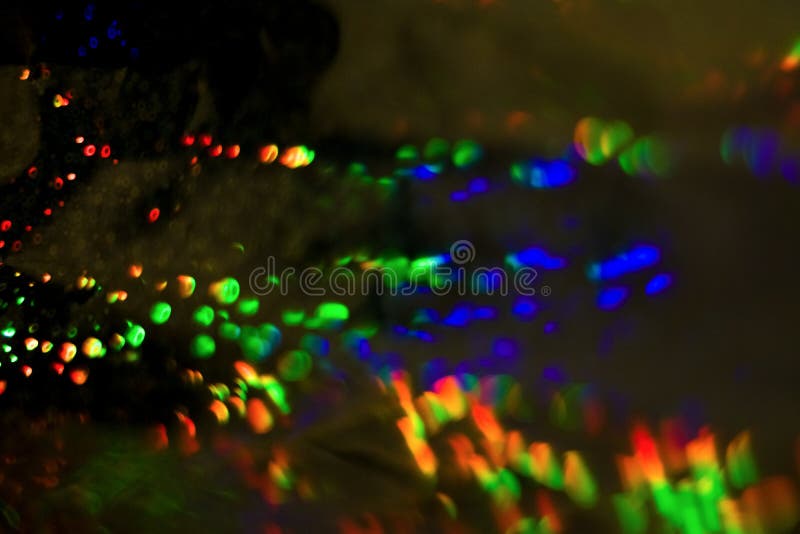 Dark Abstract Background with Overflow, Multicolored, Rainbow Bokeh and ...