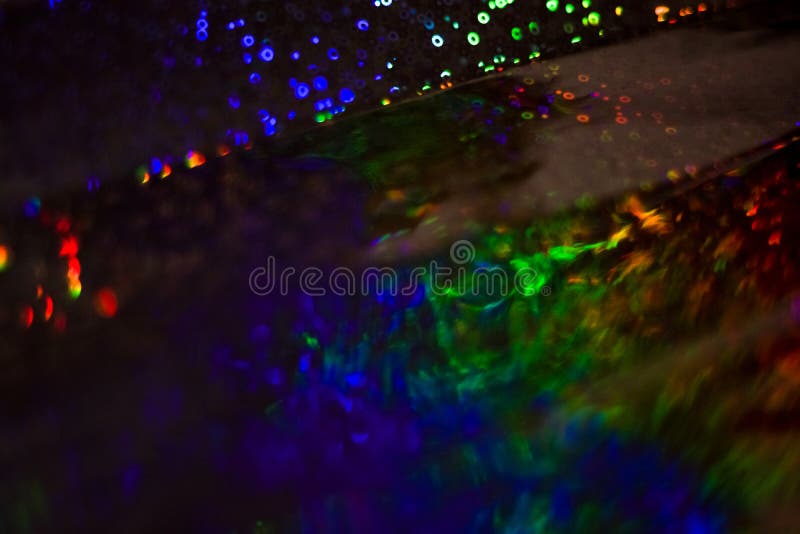 Dark Abstract Background with Overflow, Multicolored, Rainbow Bokeh and ...