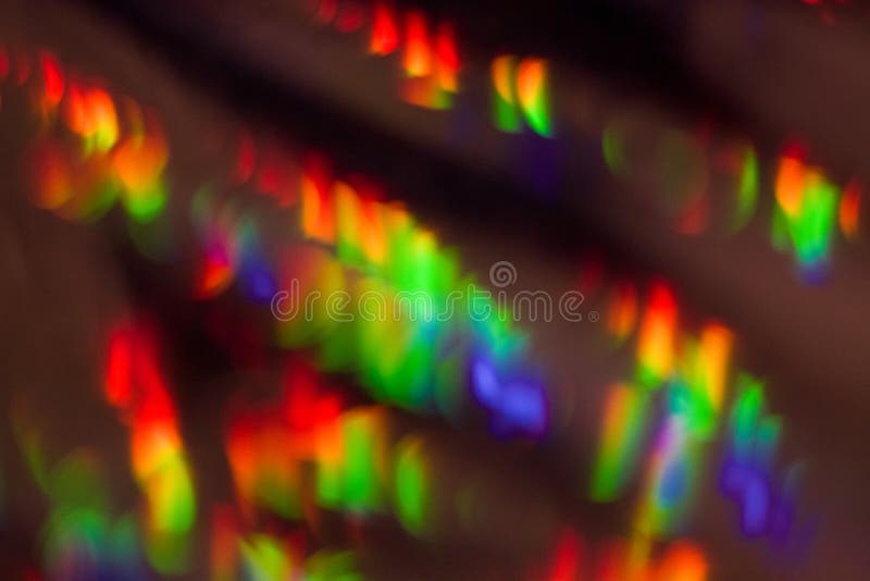 Dark Abstract Background with Overflow, Multicolored, Rainbow Bokeh and ...