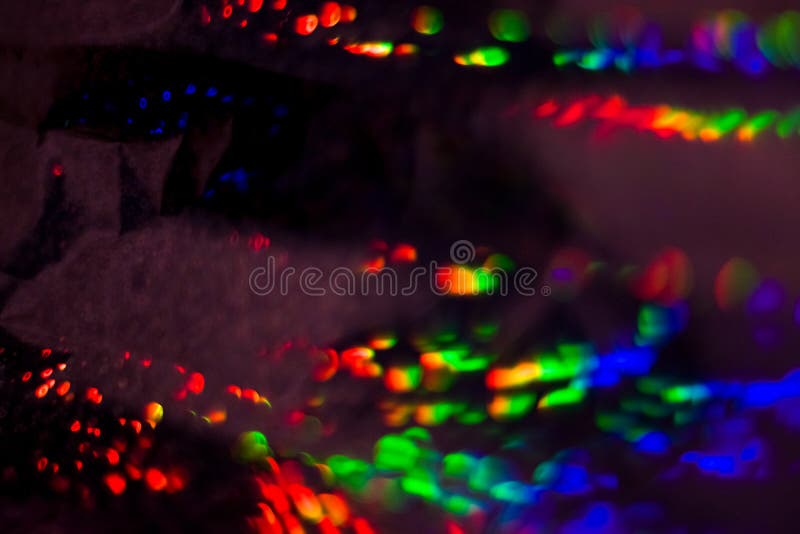 Dark Abstract Background with Overflow, Multicolored, Rainbow Bokeh and ...