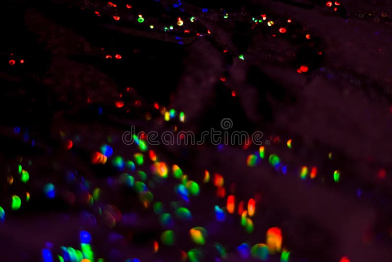 Dark Abstract Background with Overflow, Multicolored, Rainbow Bokeh and ...