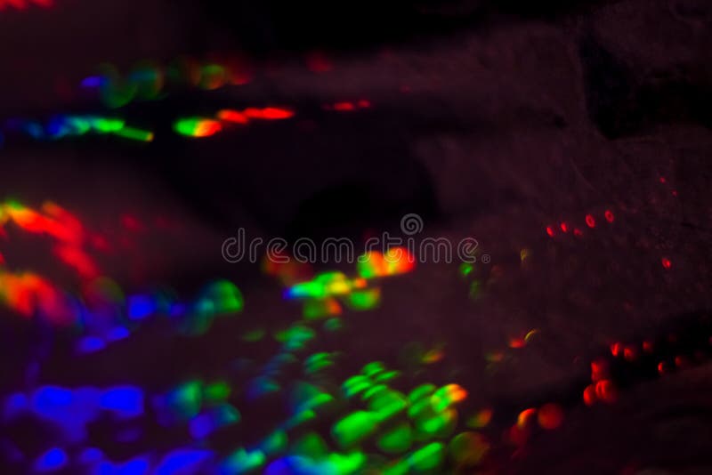 Dark Abstract Background with Overflow, Multicolored, Rainbow Bokeh and ...