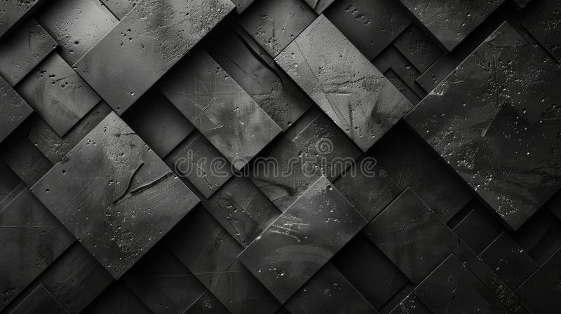 A Dark Abstract Background with Overlapping Geometric Shapes and ...