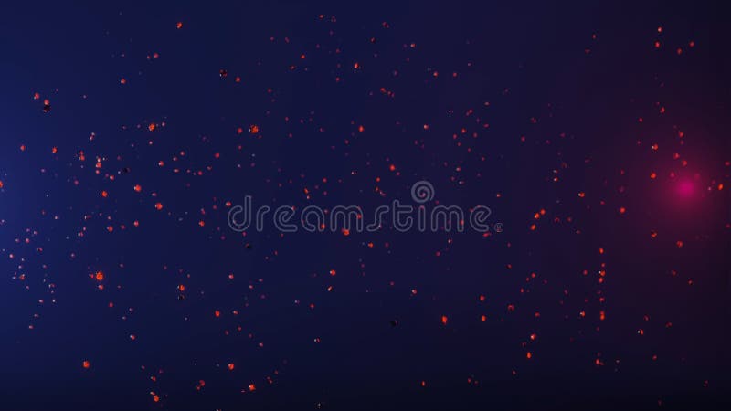 Dark Abstract Background with Particles and Blue-red Glow. 3d Render ...