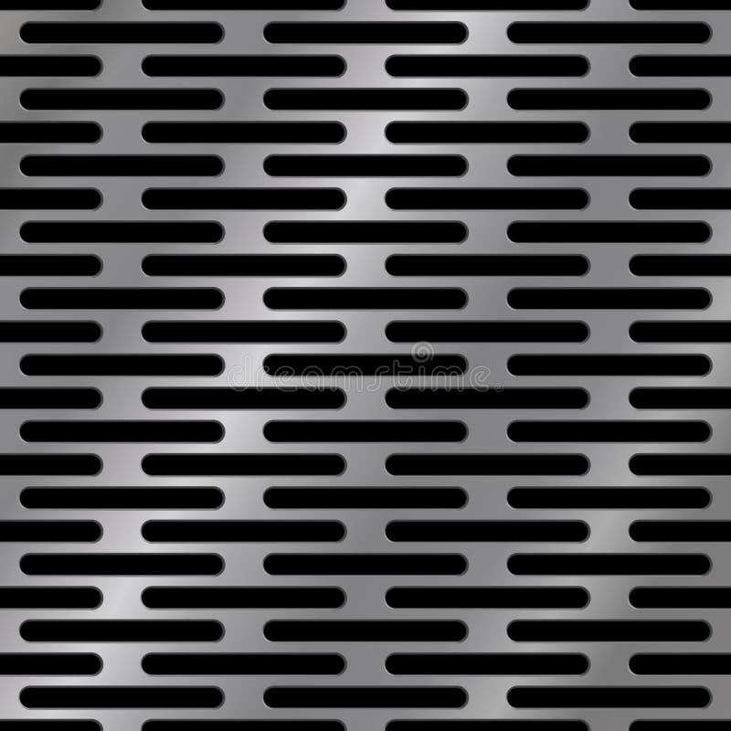 Seamless Metal Texture with Holes, Vector Illustration. Stock Vector ...