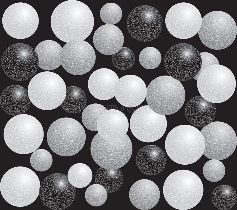 Dark Abstract Background with Spheres. Screen Vector Design for Mobile ...