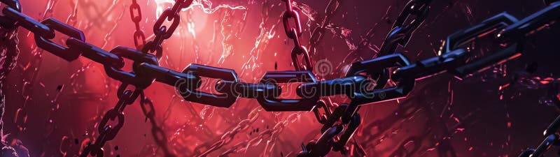 Dark Abstract Chains Illustration Stock Photo - Image of powerful ...