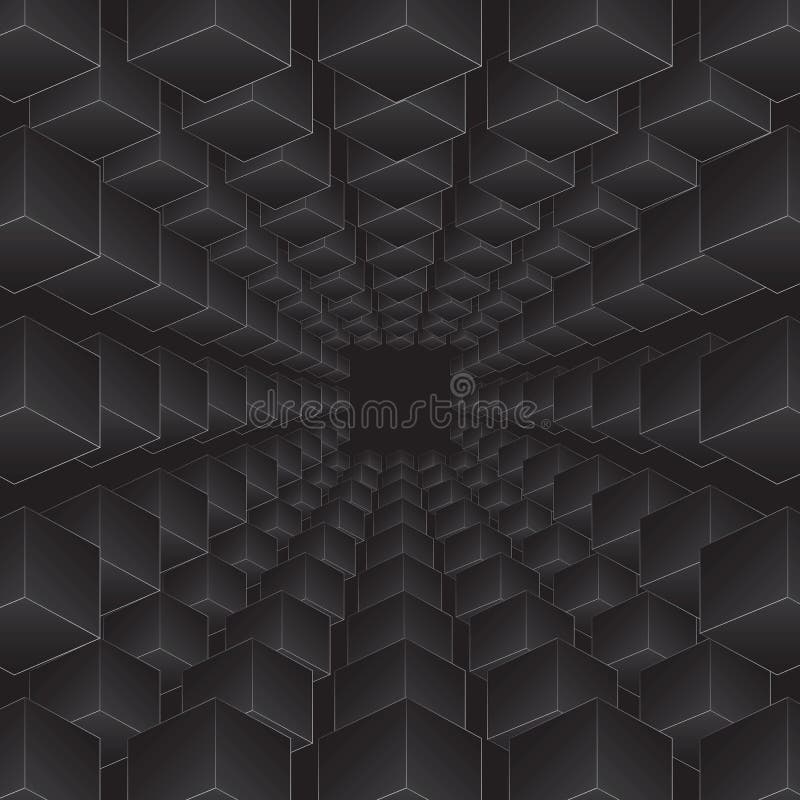 Dark Abstract Cubes Paint Background Stock Vector - Illustration of ...