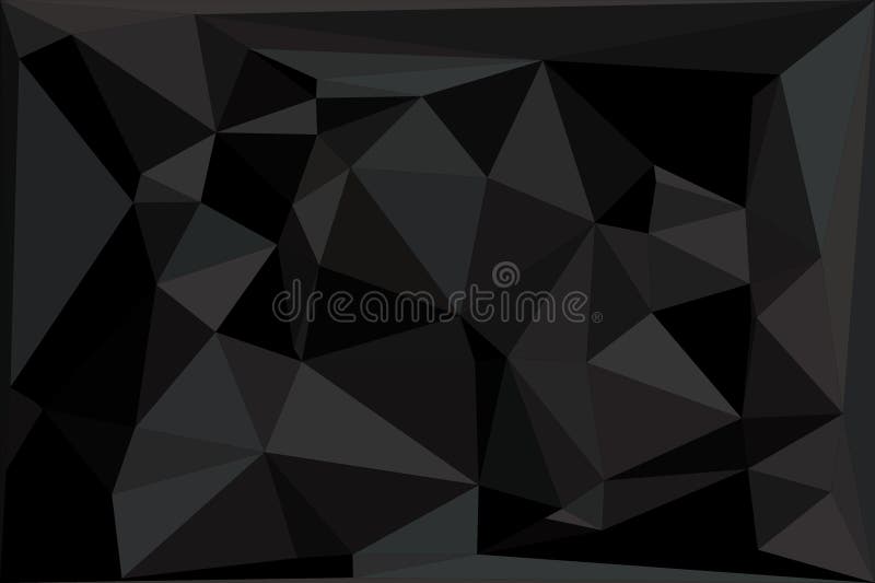 Dark Abstract Geometric Polygonal Background Featuring a Variety of ...