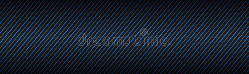 Dark Abstract Header with Blue and Gray Striped Pattern. Diagonal Lines ...
