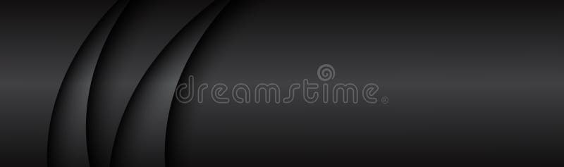 Dark Abstract Modern Material Header. Metallic Technology Banner Stock ...