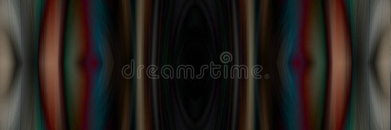 Dark Abstract Panoramic Background. Symmetrical Pattern Stock ...