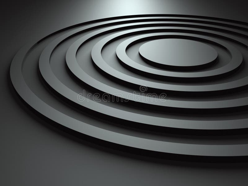 Dark Abstract Round Design Background Stock Illustration - Illustration ...