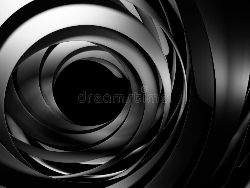 Dark Abstract Round Design Background Stock Illustration - Illustration ...