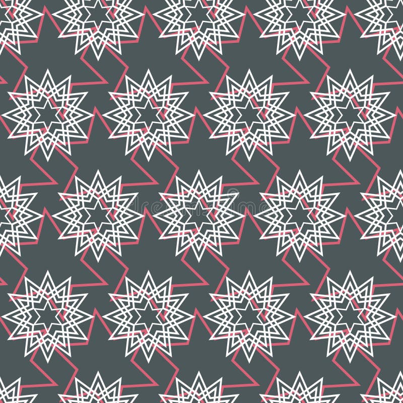 Dark Abstract Seamless Pattern, Symmetrical Colored Background for ...