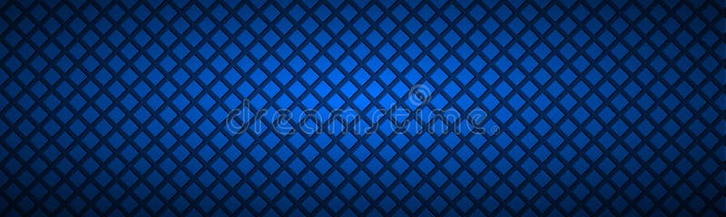 Dark Abstract Square Header. Blue Mosaic Look Banner Stock Vector ...