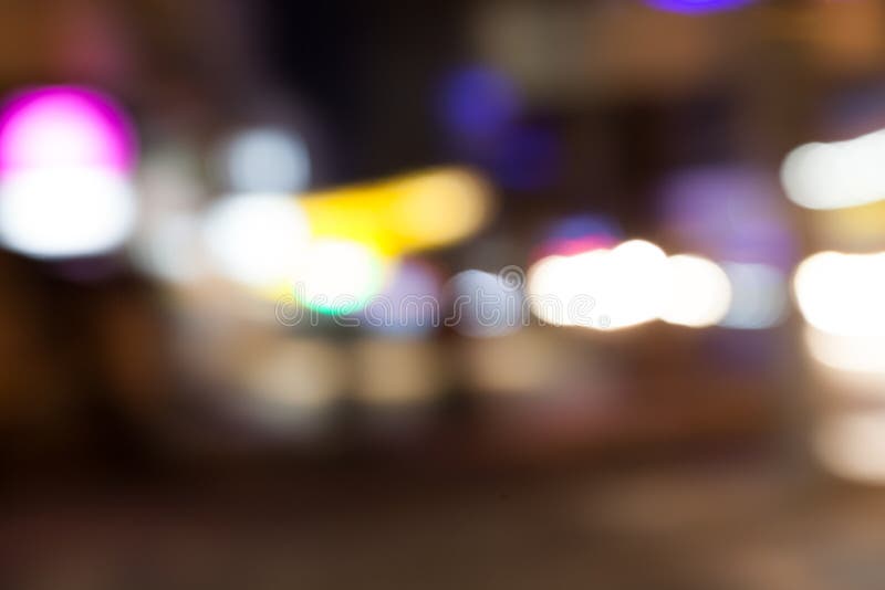 Dark Abstract Street Light Bokeh or Blur Background Stock Image - Image ...