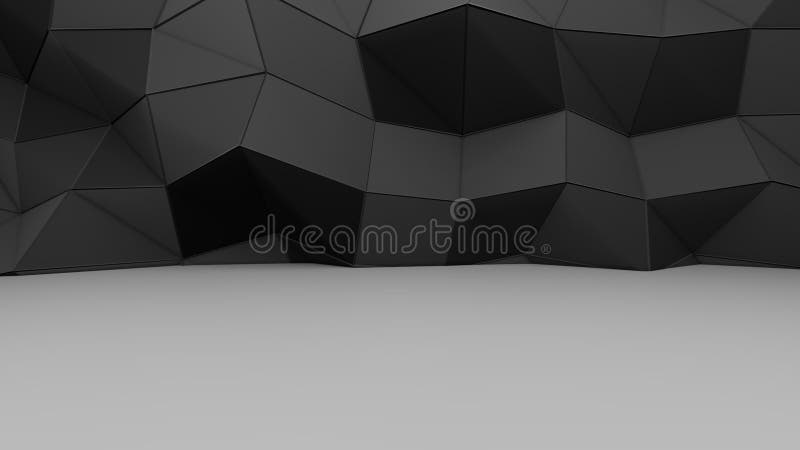 Dark Abstract Studio Background. 3D Rendering Stock Illustration ...