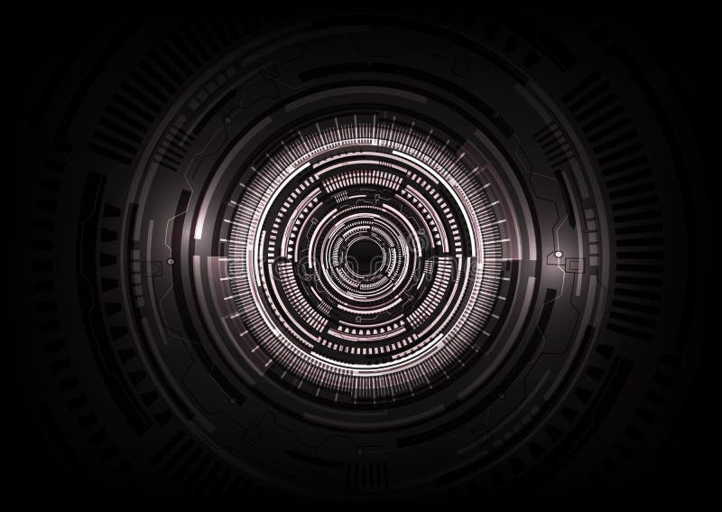 Dark Abstract Technology Background Stock Vector - Illustration of ...